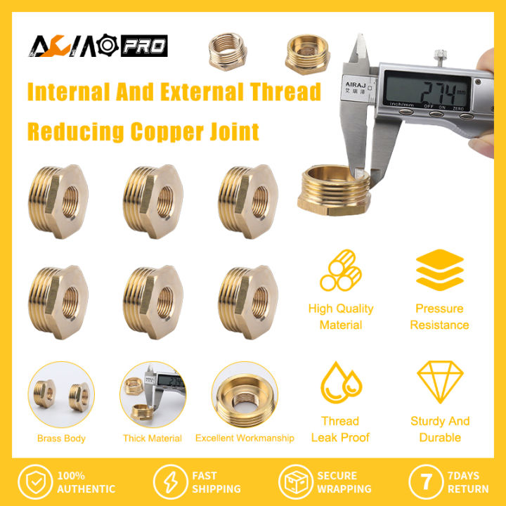 AumoPro 1pc Male To Female Thread Brass Hose Pipe Fittings 1/8" 1/4" 3/ ...