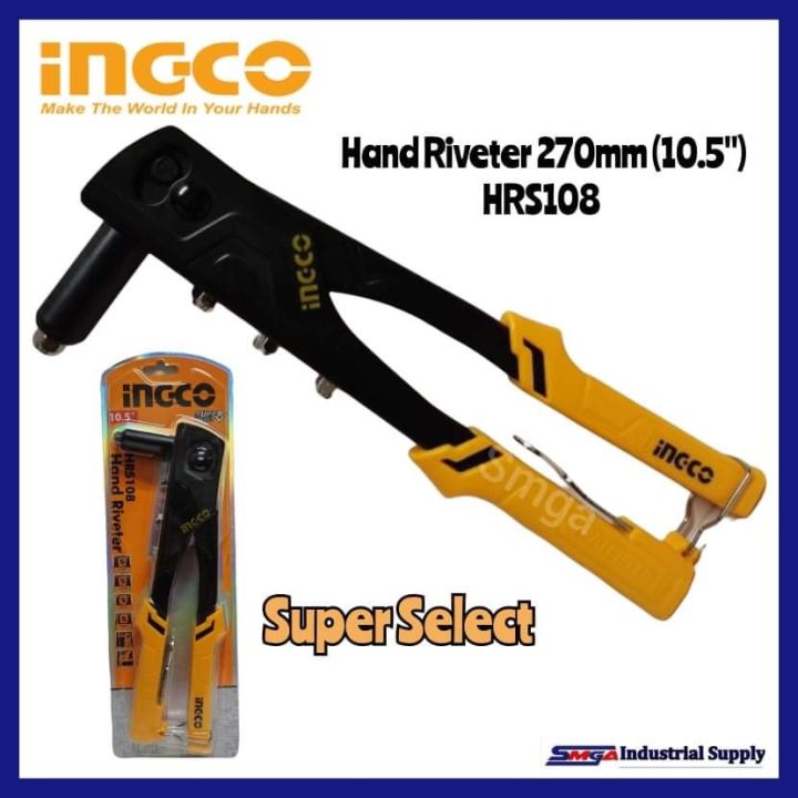 Ingco Original Super Select Heavy Duty Hand Riveter 270mm (10.5 ...