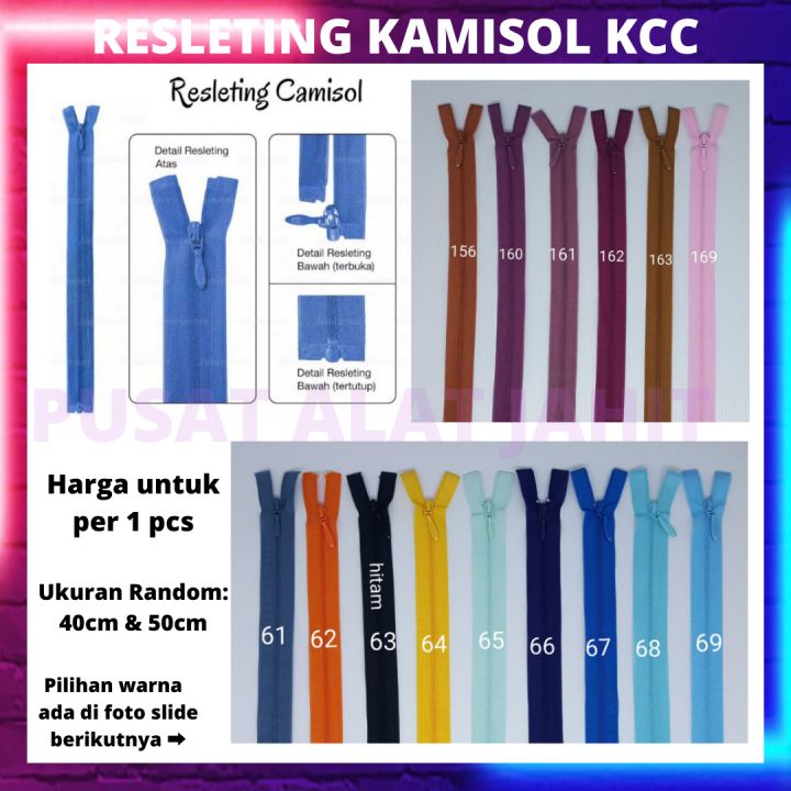RESLETING SLETING SELETING JEPANG LEPAS KAMISOL BUSTIER UNTUK JAKET 40 - 50 CM MERK KCC | Lazada ...