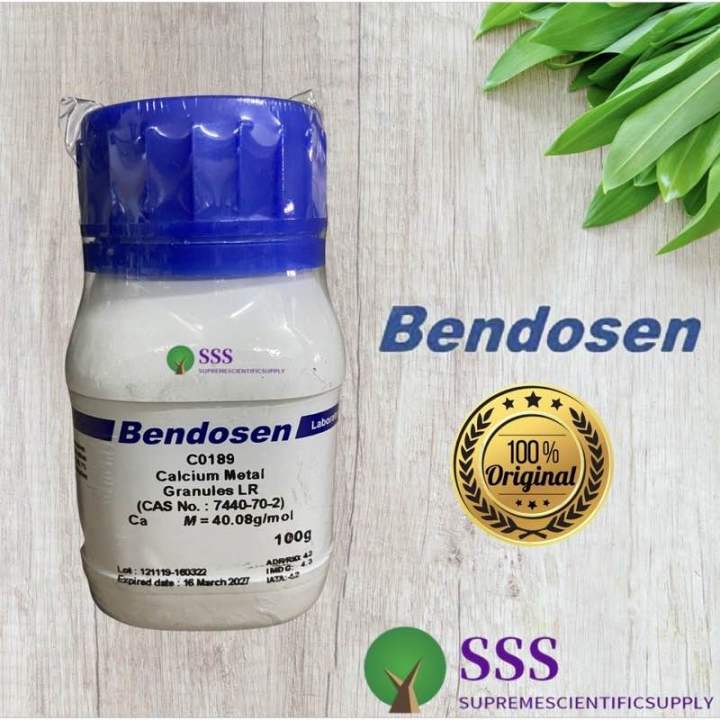 🔥[Ready stock]🔥Calcium Metal Granules LR, Bendosen 100gram | Lazada