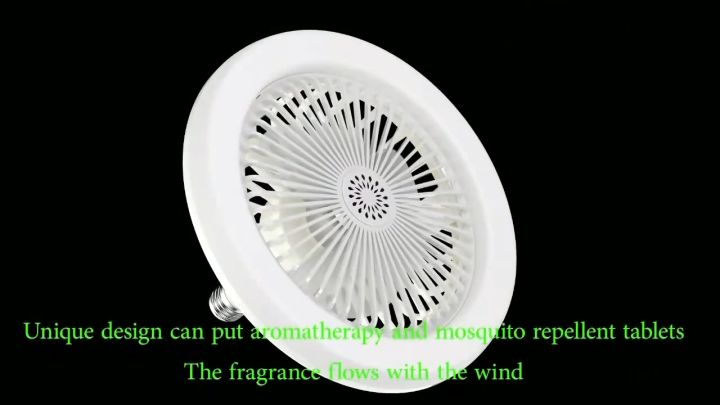 2 In 1 LED Ceiling Fan Lamp Light Bulb Adjustable Angle Speed Dimmable ...