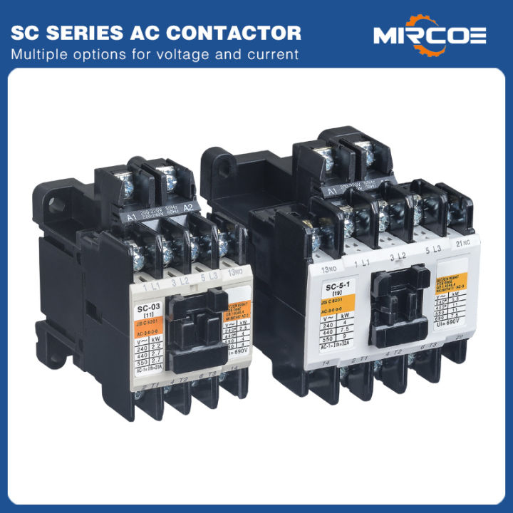 11A to 65A Electric AC Magnetic Contactor SC-0 SC-03 SC-05 SC-4-1 SC-5-1 SC-N1 SC-N2 SC-N3 SC ...