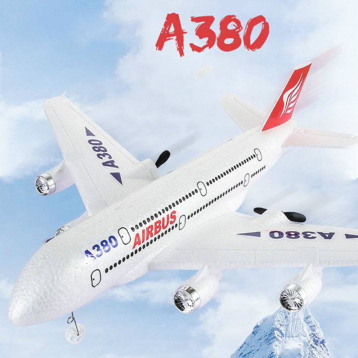 A380เครื่องบิน RC แอร์บัส2.4กรัมของเล่น REMOTE CONTROL pesawat ปีกคงที่ ...
