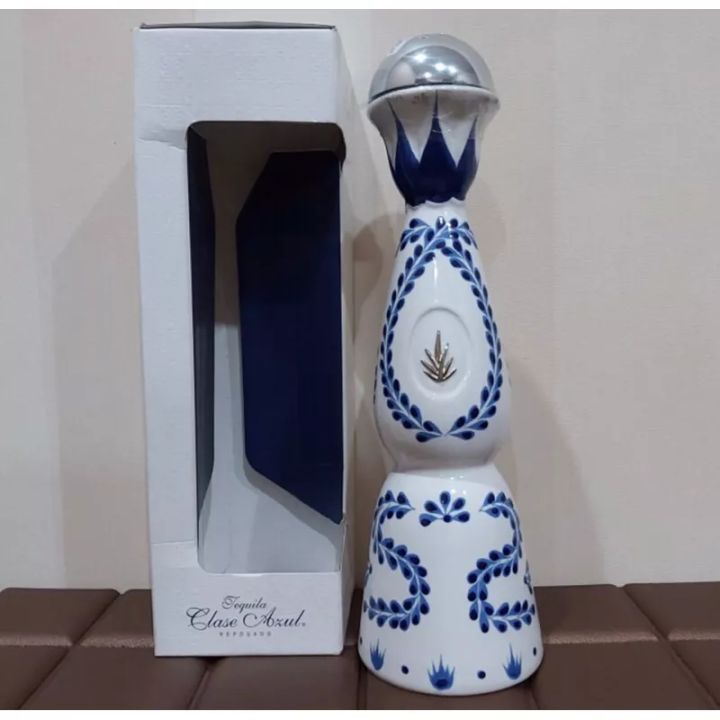 botol bekas minuman miras tequila clase azul + dus /pajangan/hiasan ...