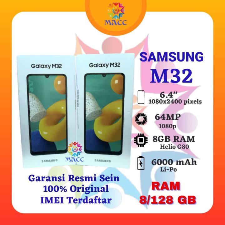 Samsung Galaxy M32 Ram 8/128 Gb Garansi Resmi | Lazada Indonesia