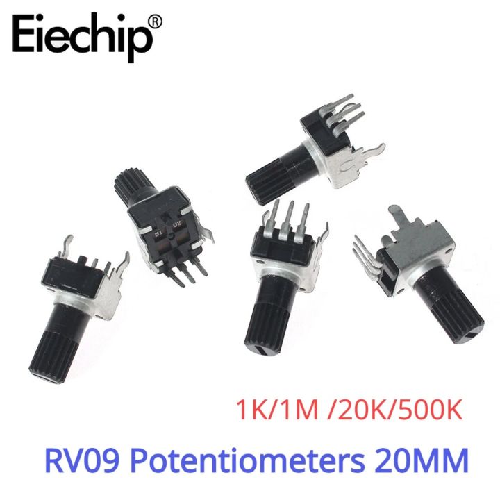 20PCS Potentiometers RV09 20MM 1K 1M 20K 500K Potentiometer Diy ...