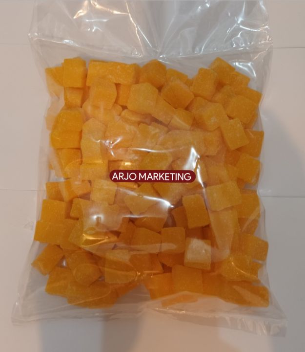 Gummy Mango cubes Gummy sweet candies and kutkutin direct supplier ...