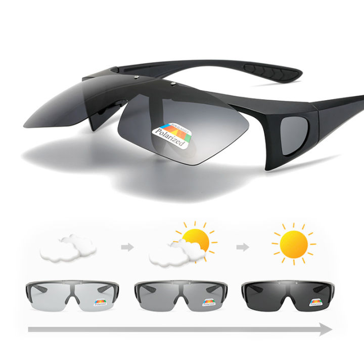 IMPALA PG2027W Fashion Polarized Flip Sunglasses for Men and Women ...