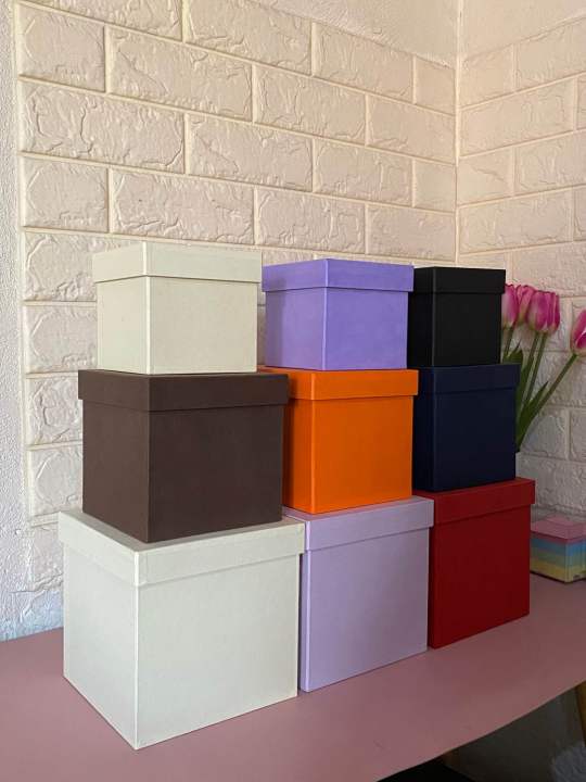 Square box/ hard box/ gift box/ storage box/ craftbox | Lazada PH