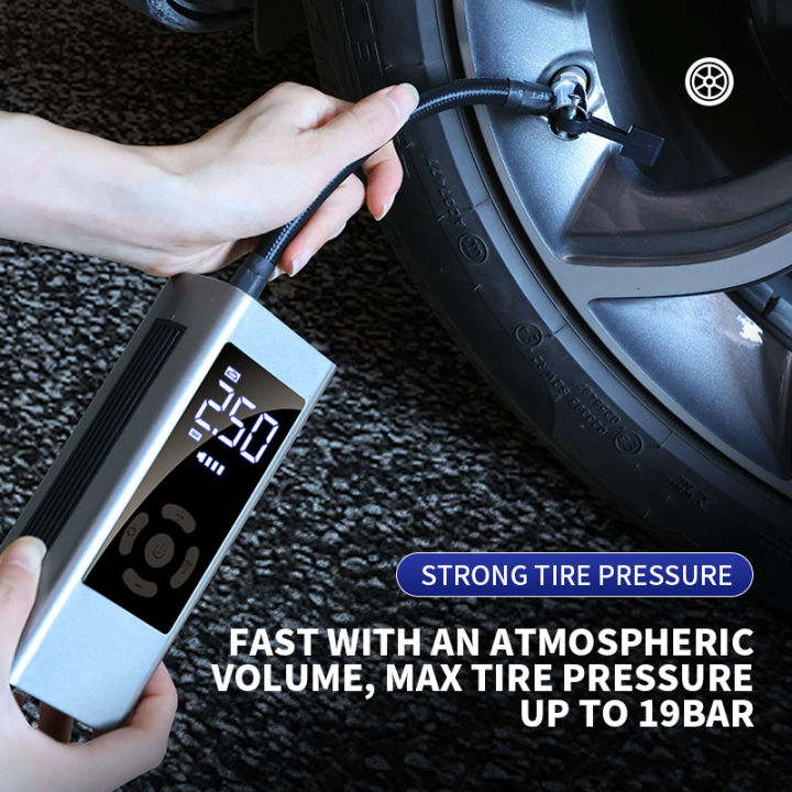 Car mounted inflation pump for small cars portable cars electric tires ...