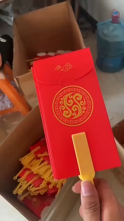 2026 Red Packet Fan Red Bag CNY Chinese New Year Creative Products ...