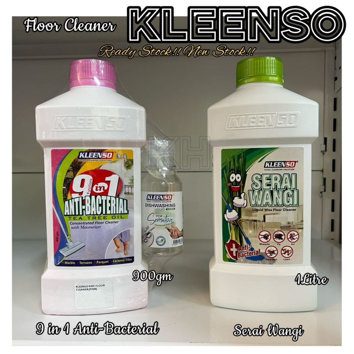 KLEENSO ANTI BACTERIAL 9 in 1 Tea Tree Oil / SERAI WANGI Liquid Wax ...