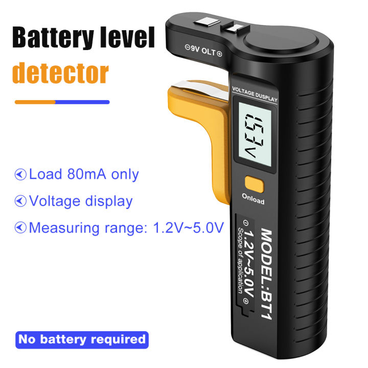 Portable Battery Tester Battery Load Analyzer 9V 1.5V Digital Dry Cell ...