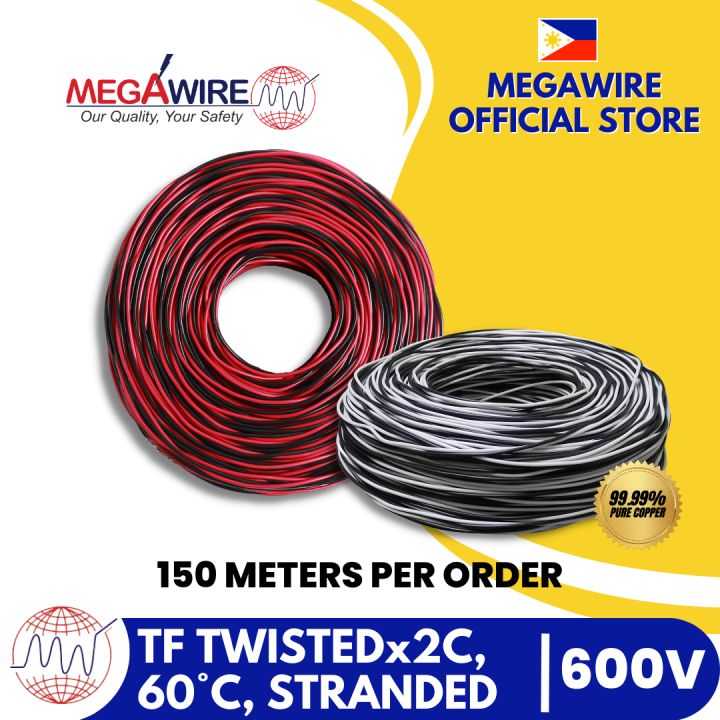 TF TWISTED x2C (150M), 60°C, 600V, STRANDED - ROLL (150 Meters) | Lazada PH