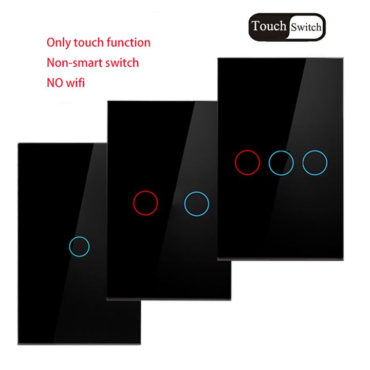 US Standard Wall Touch Light Switch,Touch Switch Wall Power Sensor ...