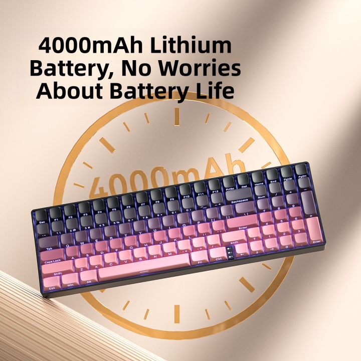 AULA | Wireless 2.4G Bluetooth Mechanical Keyboard Blue Switch Gaming ...