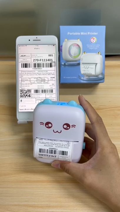 MICOO เครื่องปริ้นพกพา MIni Printer เครื่องปริ้นสติ๊กเกอร์ เครื่องปริ้น ...