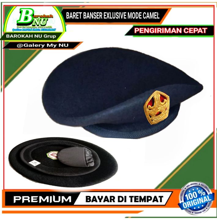 baret Hitam Model camel +pin baret exlusive -baret model camel | Lazada ...