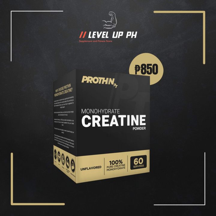 PROTHIN CREATINE MONOHYDRATE 60 SERVINGS (New Product!) | Lazada PH