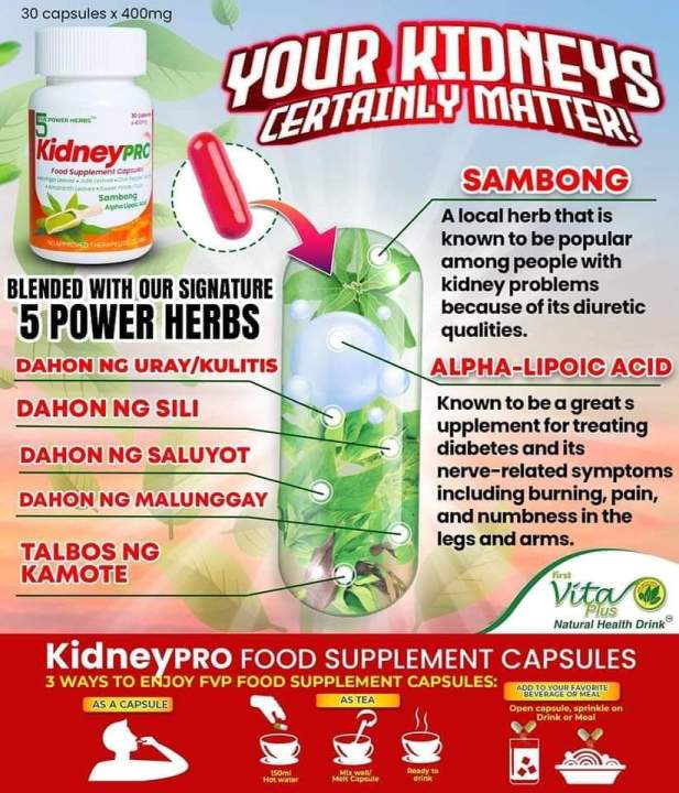 FirstVitaplus Kidney pro | Lazada PH