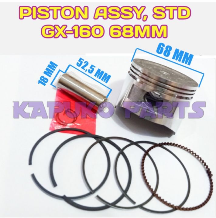 GX 160 PISTON ASSY 68MM STD UNTUK MESIN PENGGERAK HONDA 5.5HP | Lazada Indonesia