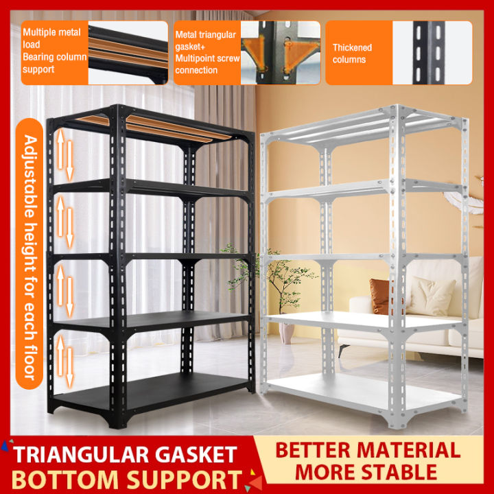 【BIG SZIE】100/120*30*200CM Steel Rack Shelves 5/6/7 Layers Grocery ...