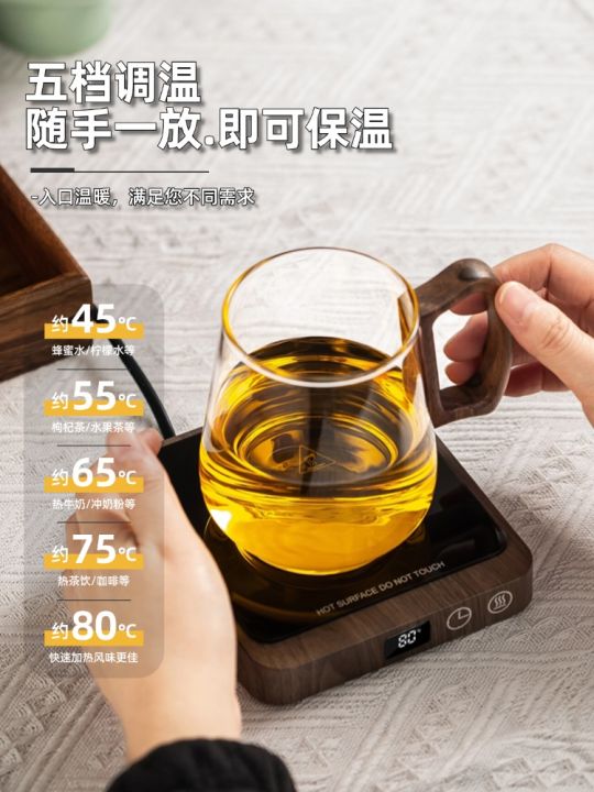 Heatable Tea Warmer Pad Adjustable Temperature Home Use Milk Coffee ...