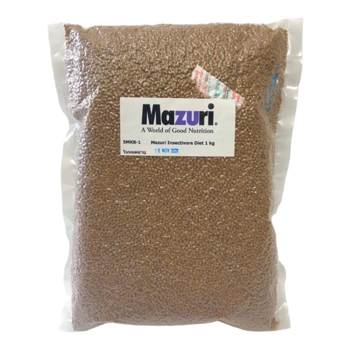 Mazuri Insectivore Diet 1kg (5M6C) มาซูริ อาหารสัตว์กินแมลง เบี๊ยดดรา ...
