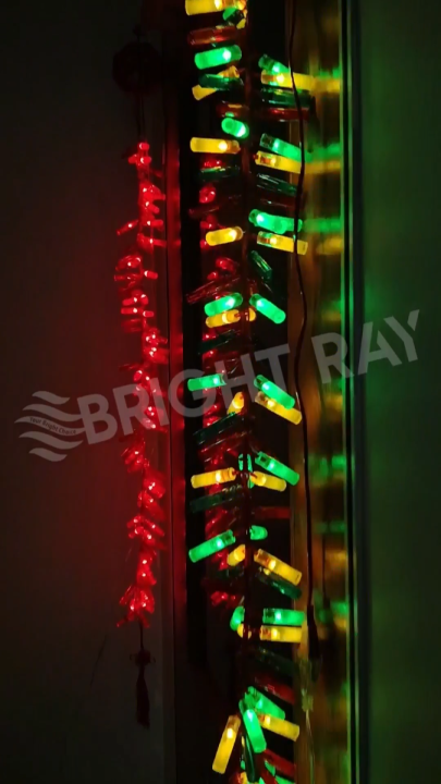 Crystal Tube LED Chinese New Year Firecracker with Sound CNY String ...