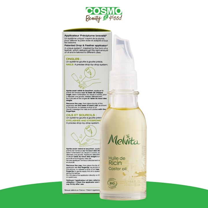 Melvita Organic Castor Oil 50ml [For Hair, Nails, Eyelashes] | Lazada ...