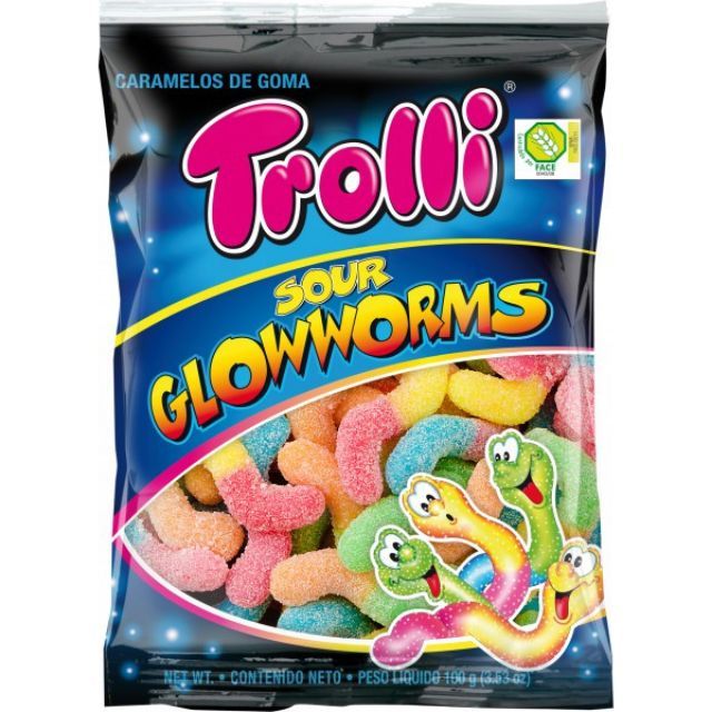 Trolli Sour Glow Worms - 100g | Lazada PH
