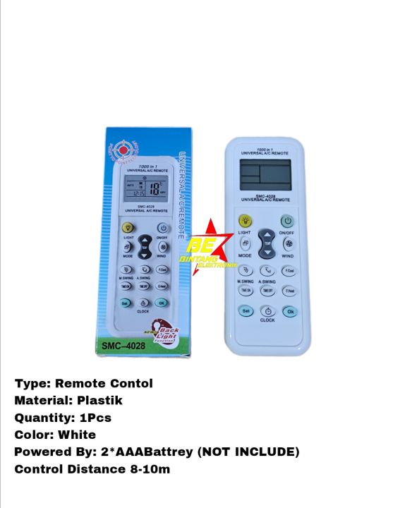 Remot Multi Fungsi Ac Split Remote Ac Universal SMC multi | Lazada ...