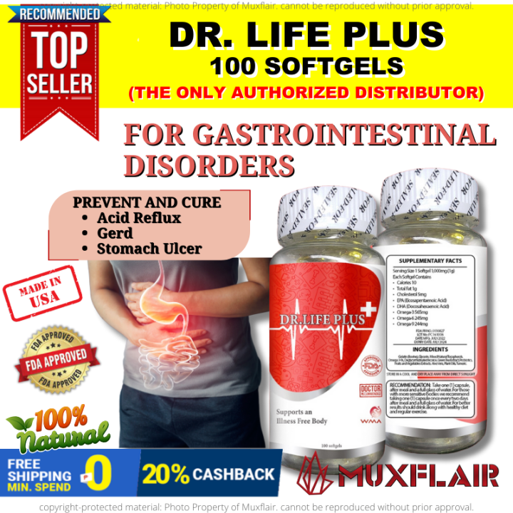 Dr. Life Plus Original Stomach Aid for Gastrointestinal Disorders like ...