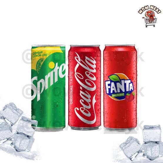 SPRITE | FANTA | COCA COLA MINUMAN KALENG BERKARBONASI NETTO 250 ML ...