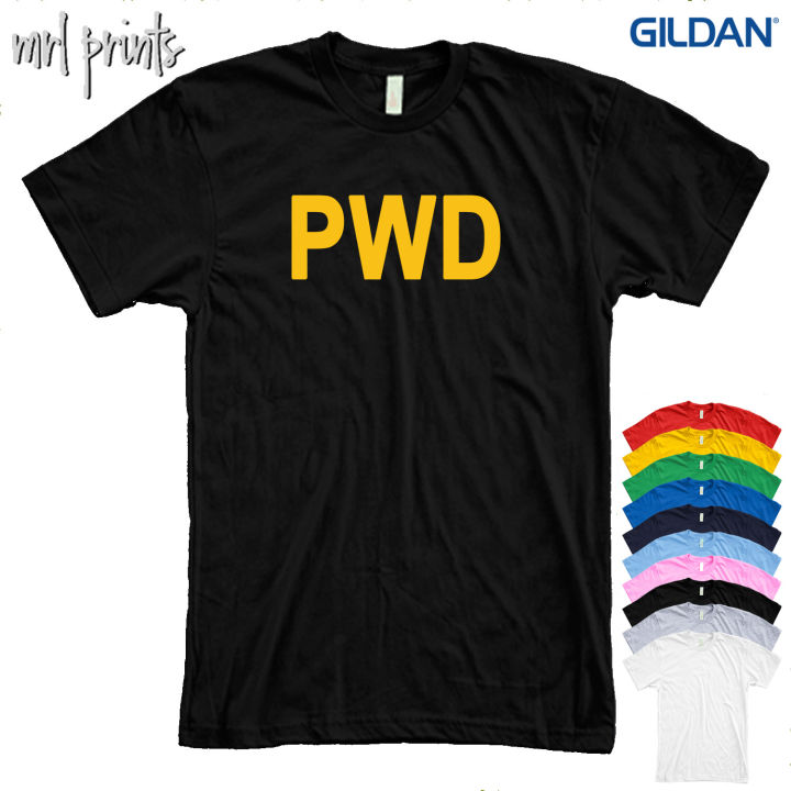 PWD Shirt FRONT AND BACK PRINT Unisex MRL Prints Gildan Cotton Tshirt ...
