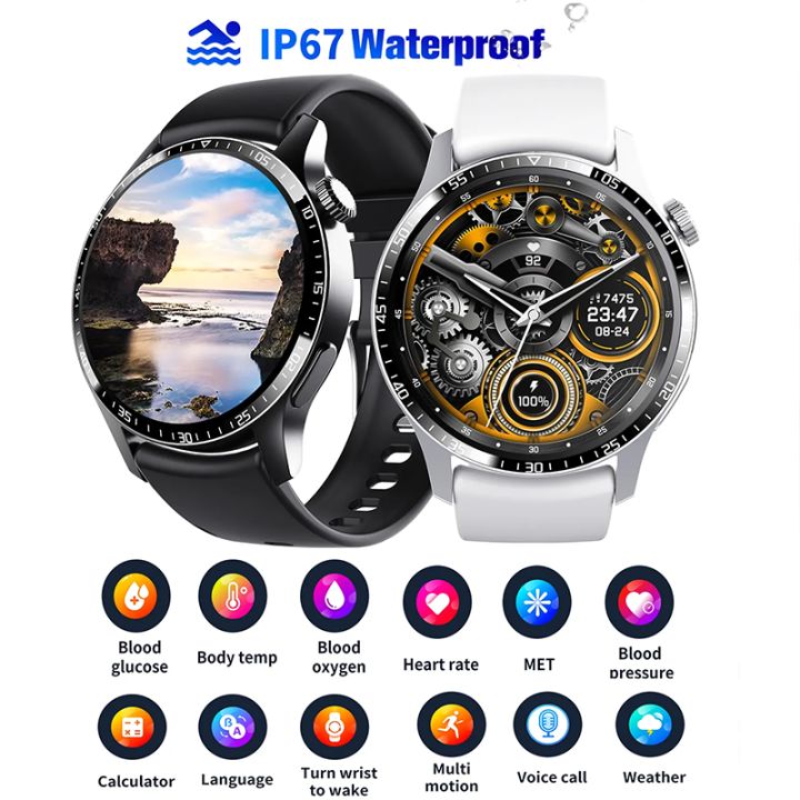 F207 Smartwatch blood glucose and heart rate monitoring IP67 waterproof ...