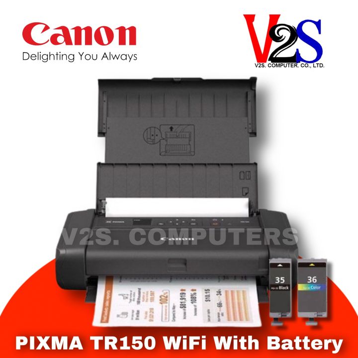 Printer Canon PIXMA TR150 With Battery Wi-Fi Portable เครื่องพิมพ์ขนาดป ...