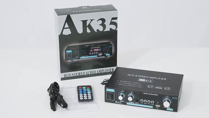 AK35 800W Amplifier with Bluetooth with Digital HiFi Fm Radio USB for ...