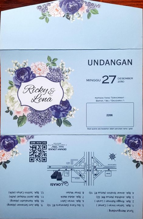 blanko undangan pernikahan erba terbaru 2206 | Lazada Indonesia