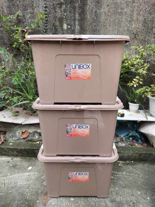 Storage box 80L with wheels | Lazada PH