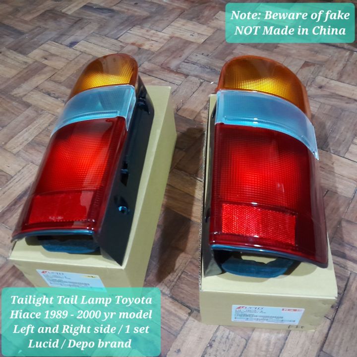 Tail light Tail Lamp Toyota Hiace 1989 - 2000 yr model Left and Right ...