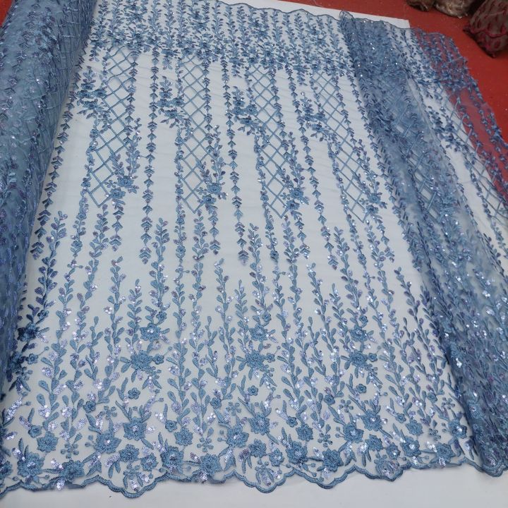Kain Tule Full Payet Spenggel Motif Salur Motif Mewah Dan Elegan Dan ...