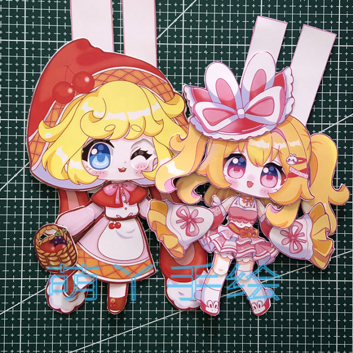 Little Red Cap Movable Paper Doll Assembly Model Joint Movable Paper ...
