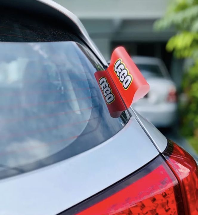 Car/Motorcycle Wash Label Lego Trunk Door Tailgate Creative Unique ...