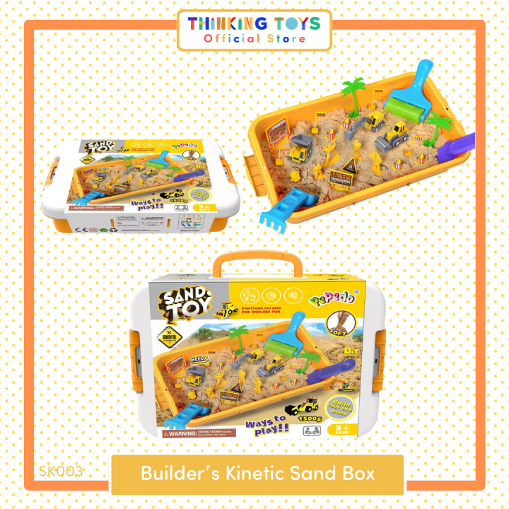 Builder's Kinetic Sand Box Play Sand Sensory Bin | Lazada PH
