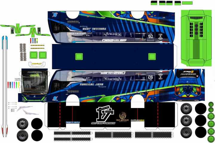 STIKER MINIATUR BUS TUNGGAL JAYA JEDHA | Lazada Indonesia