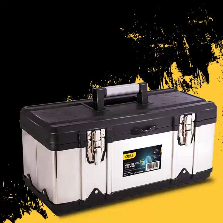 Deli Tool Box / Kotak Perkakas Ukuran Besar 20" Material Baja EDL432020 ...