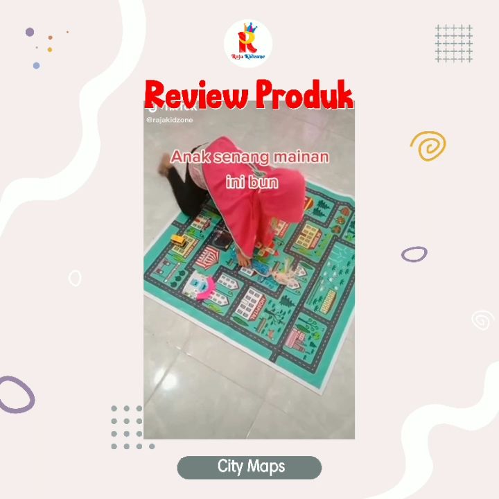 Raja Kidzone Mainan Edukasi Playmap Peta Lintasan Mobil / Truk | Lazada Indonesia