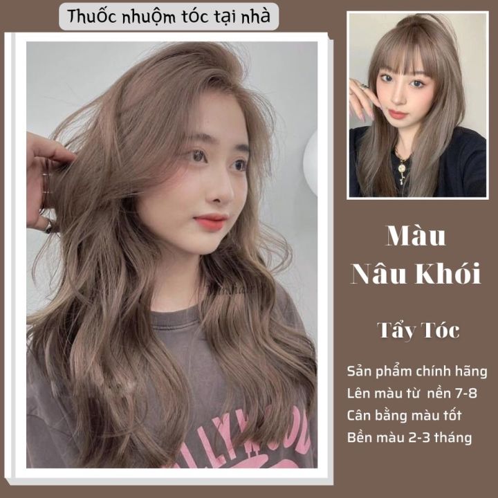 Thuốc Nhuộm Nâu Lạnh Ánh Khói Lên Màu Chuẩn Đẹp 7.71 Ash Cool Brown ...