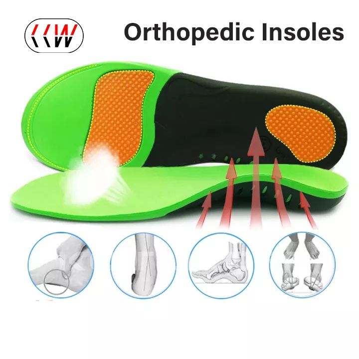 CCW 1Pair Orthopedic Shoe Sole insoles For Feet Arch Support Flat Feet ...
